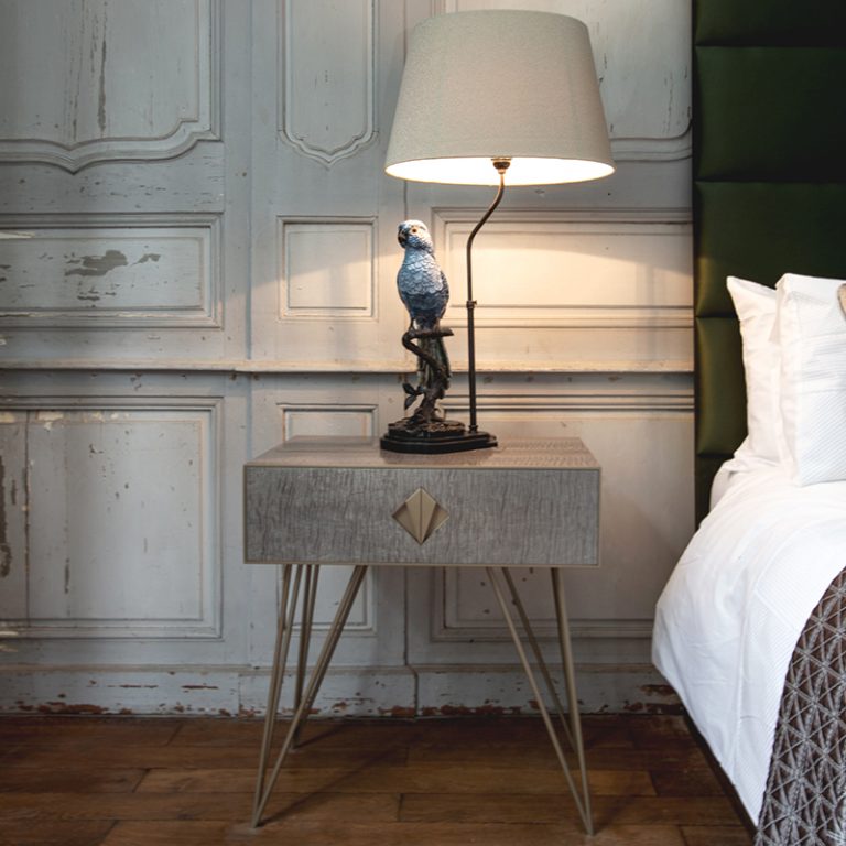 Parrot Lamp, Blue - Luxury Table Lamps - Circus 25 - Porcelain Lightings