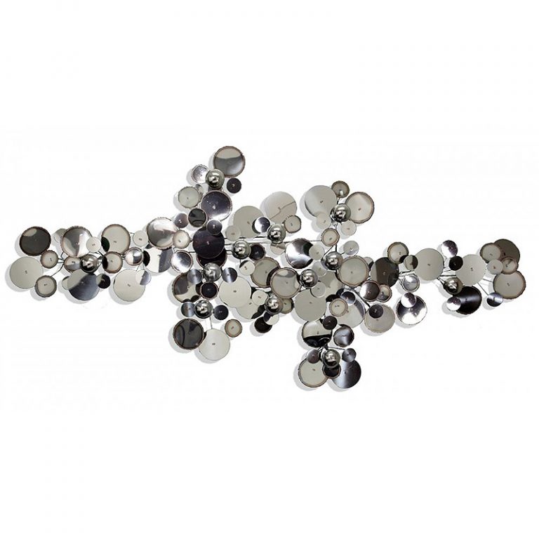 Raindrops Wall Sculpture, Silver - Circus 25 - Shop Luxury Home Decor