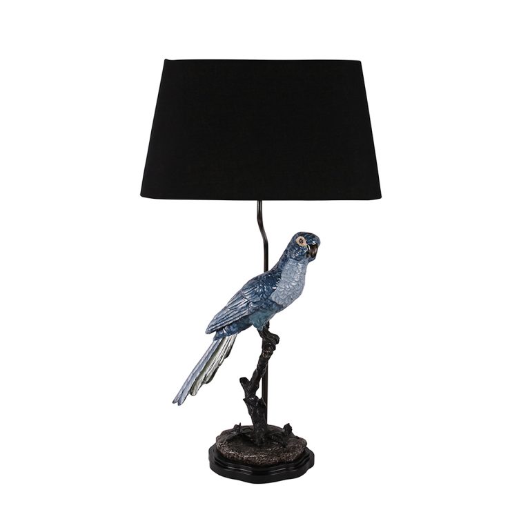 Parrot Lamp, Blue - Luxury Table Lamps - Circus 25 - Porcelain Lightings