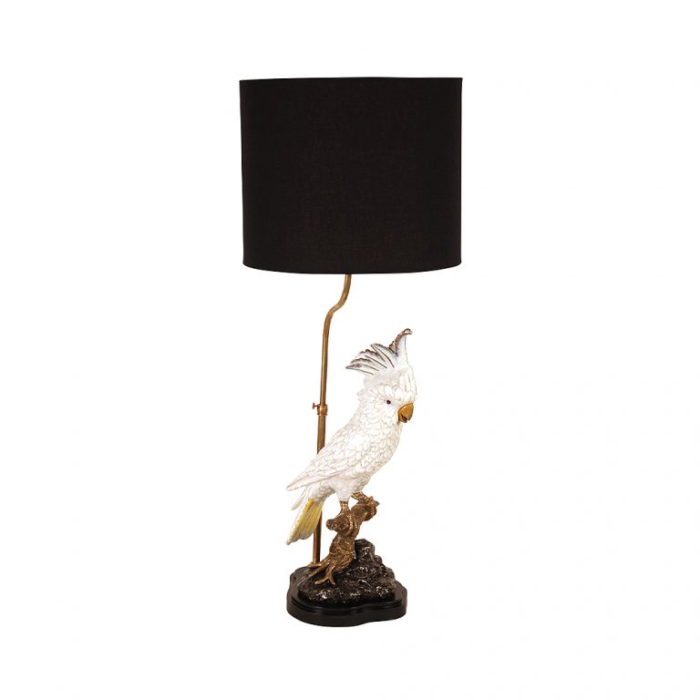 Cockatoo Lamp, White - Luxurious & Quirky Home Decor - Circus 25